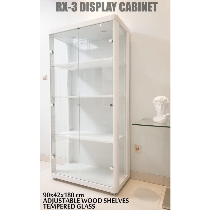 Jual LEMARI RAK KACA DISPLAY UNTUK KOMIK BUKU KOLEKSI MAP SEPATU RX3 RX ...