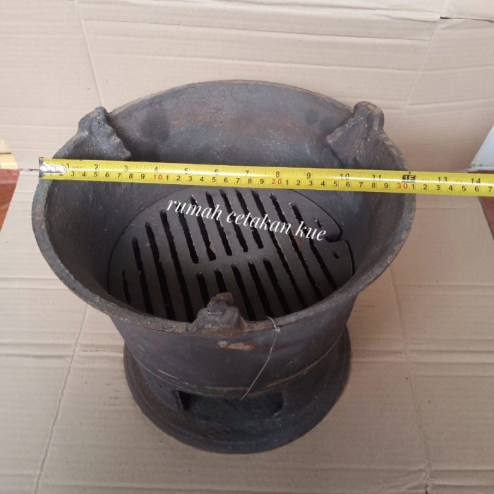 Jual Baru Anglo Besi Baja Cor Besar Diameter 31Cm/Free Arang Kemiri 1 ...