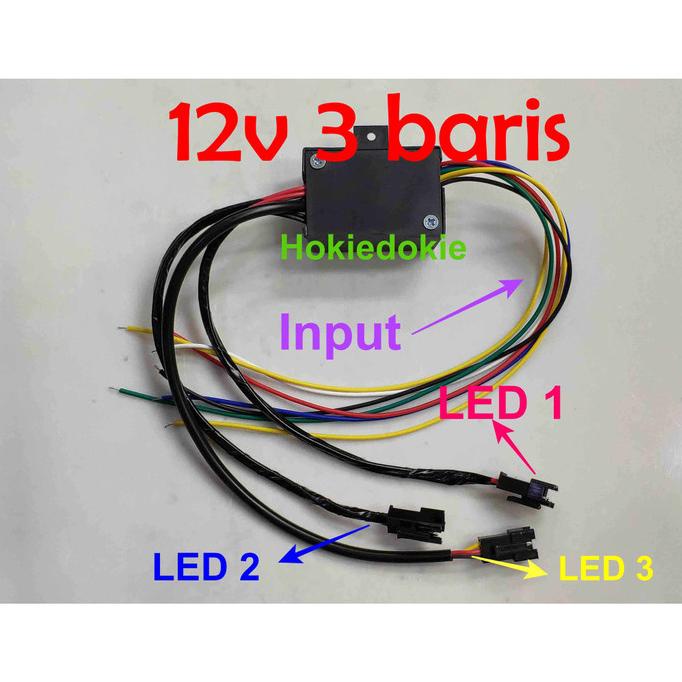 Jual Ready Modul Kontroller Multi LED RGB cabang 3 tail lamp otomatis ...