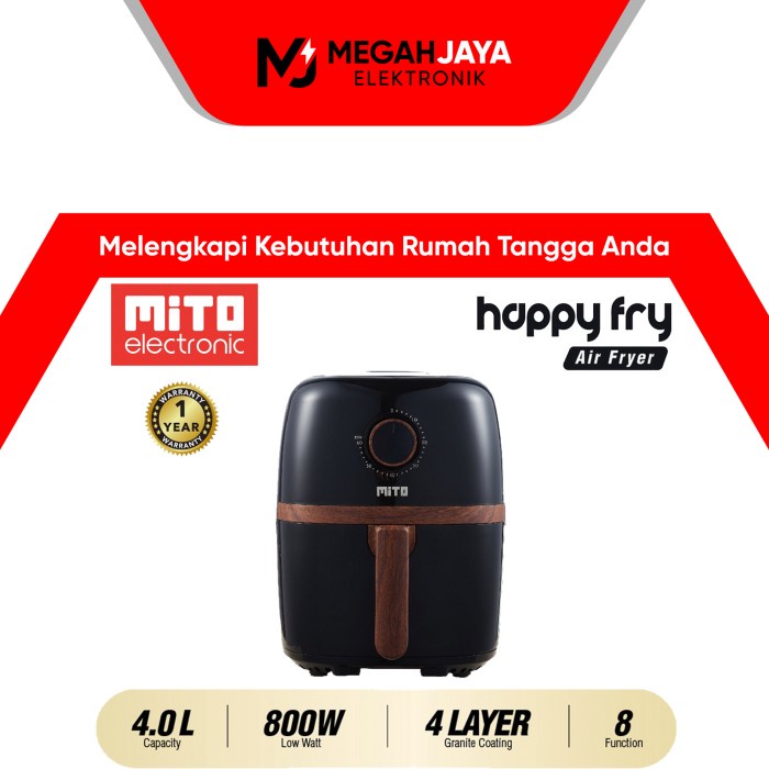 Jual Mito Digital Air Fryer Happy Fry Af5 Af 5 [4 Liter] Garansi