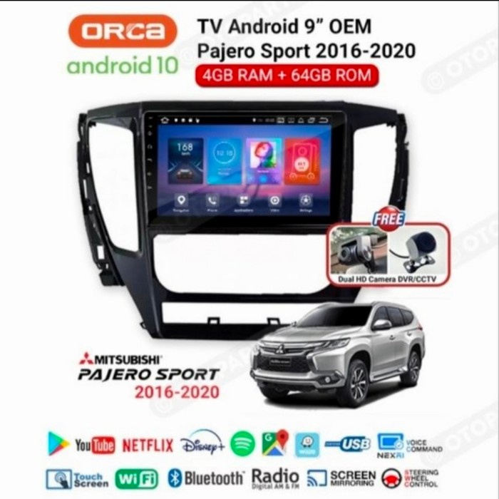 Jual Ori Head Unit Android Pajero Sport 2016-2021 4/64 Dvr Pro Terbaru ...