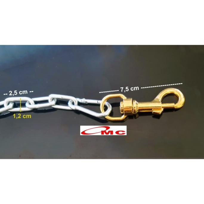Jual Rantai Anjing Besar Medium Tali Besi Galvanis Chain Leash 2 Meter ...