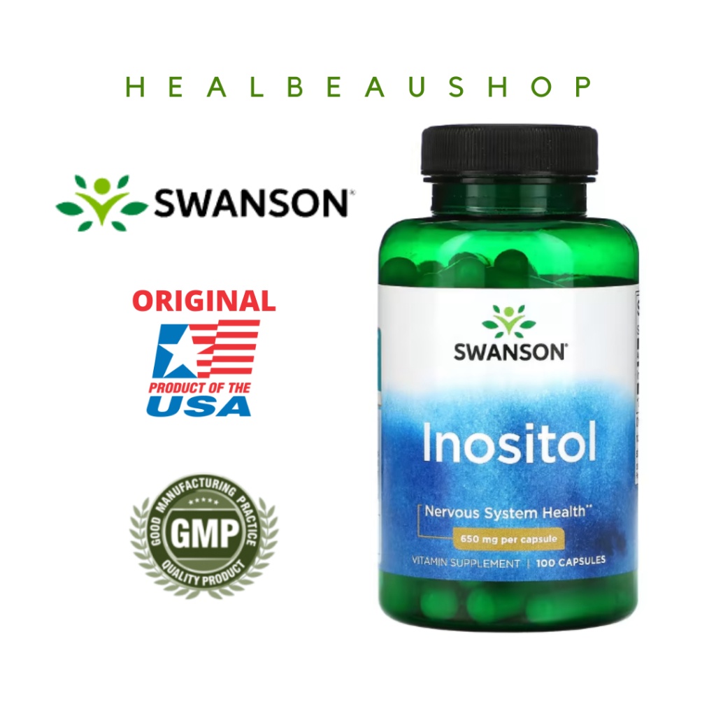 Jual Swanson Inositol 650mg isi 100caps PCOS Kesuburan Prol Produk USA ...