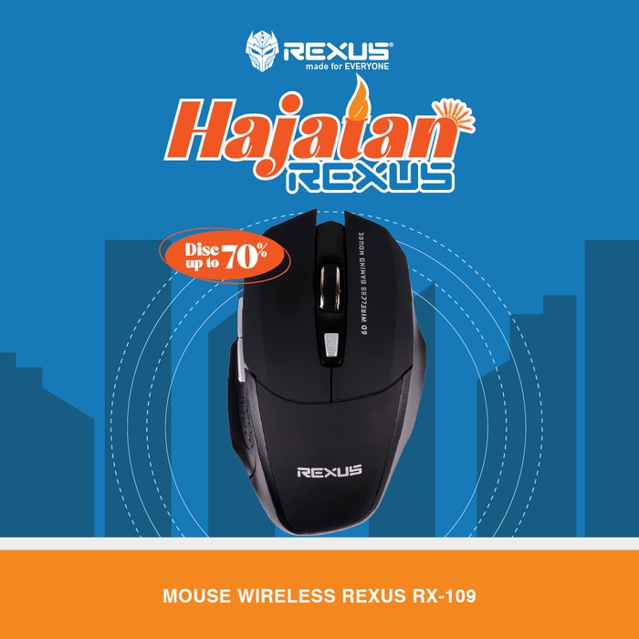 Jual Rexus Rx109 Xierra Professional Wireless Gaming Mouse | Shopee ...