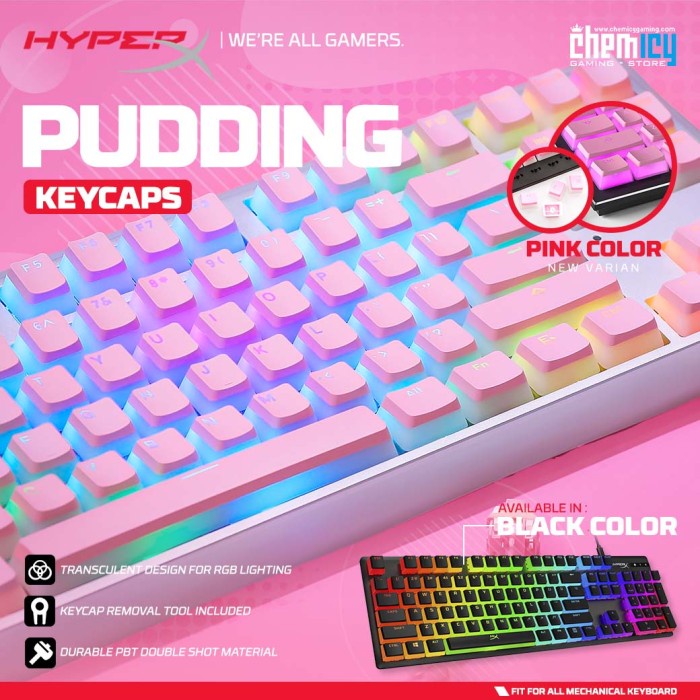Jual HyperX Double Shot PBT Pudding Keycaps | Shopee Indonesia