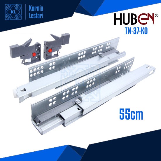 Jual Rel Laci Tandem Klip On Full Extension HUBEN TD-27 TN 37 55cm ...