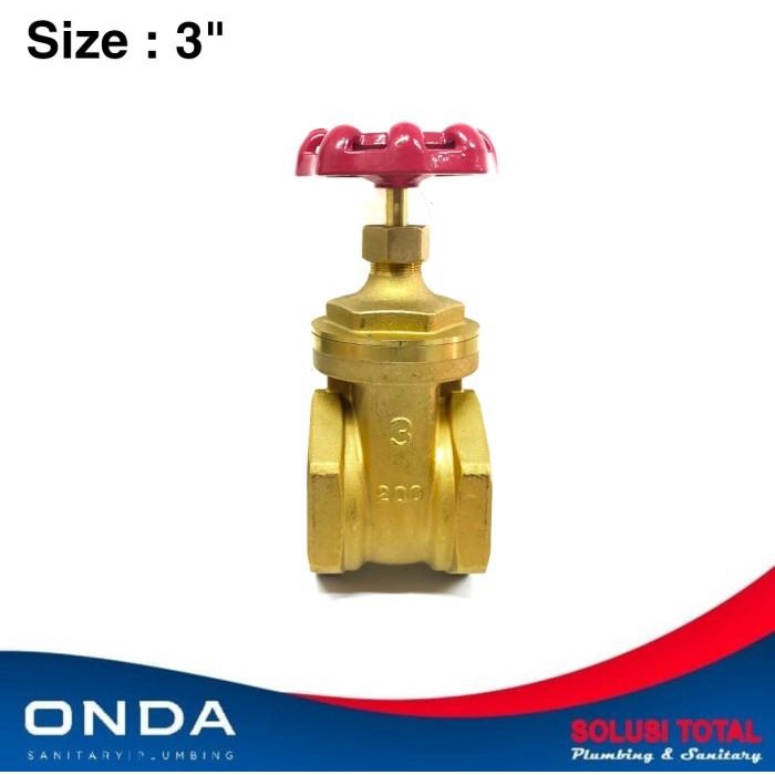 Jual Gate Valve 3 Inch Stop Kran Putar 3" Onda | Shopee Indonesia