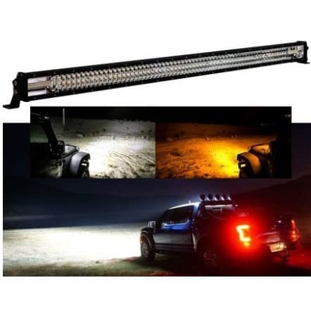 Jual LED BAR Sorot Lampu Tembak 2 Warna Putih Kuning Strobe CREE 240W ...