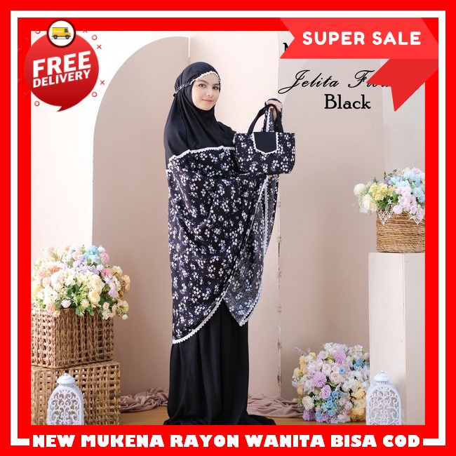 Jual Mekena Terusan Bahan Adem Mokena Dwasa Terbaru 2023 Telekung Putih ...