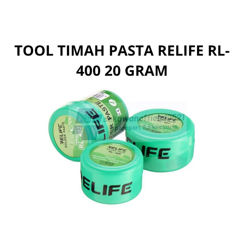 Jual ORIGINAL TIMAH PASTA RELIFE RL-400 20 Gram | Shopee Indonesia