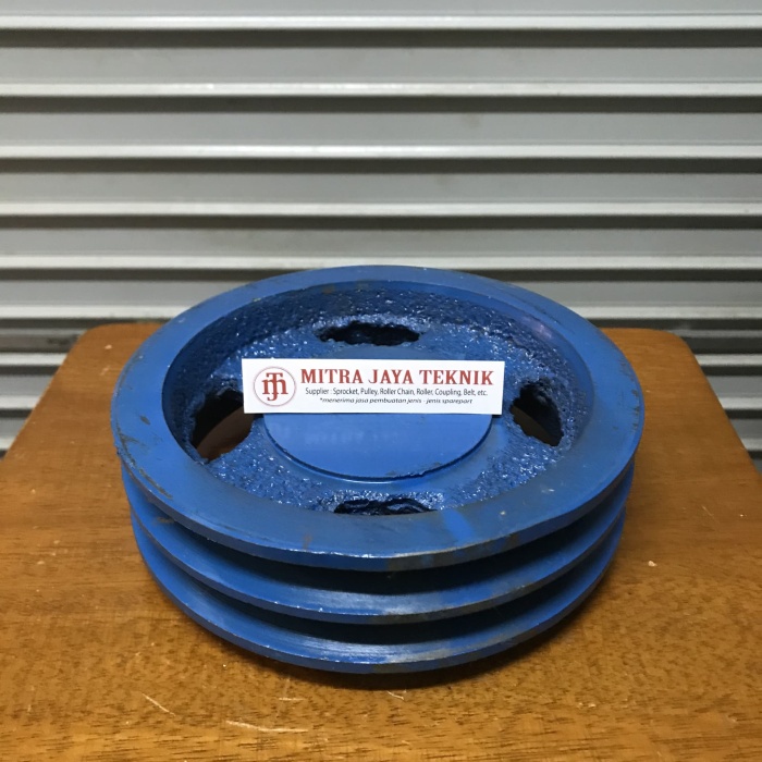 Jual Puli Besi Jari B2 X 7 Inch Pully Pulley Polly Poli 2 Jalur ...