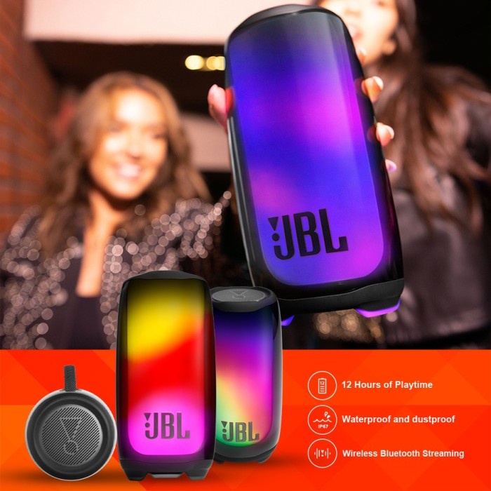 Jual Jbl Pulse 5 Speaker Portable With Rgb Light - Resmi Ims | Shopee ...