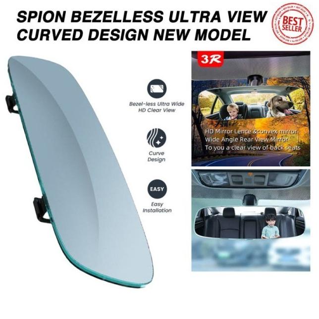 Jual Kaca Tengah Dalam Mobil Bezelless Ultra Wide View Curved Design 3R ...