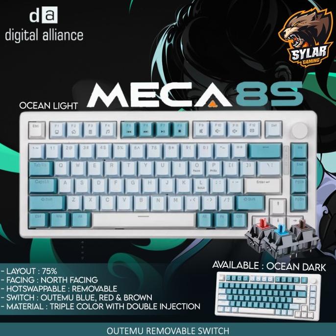 Jual Digital Alliance Meca 8S 75% Mechanical Gaming Keyboard With Knob ...