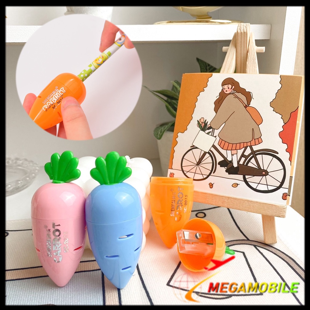 Jual MM - Peraut Pensil Motif Wortel Rautan Pensil Karakter Tikus Lucu ...