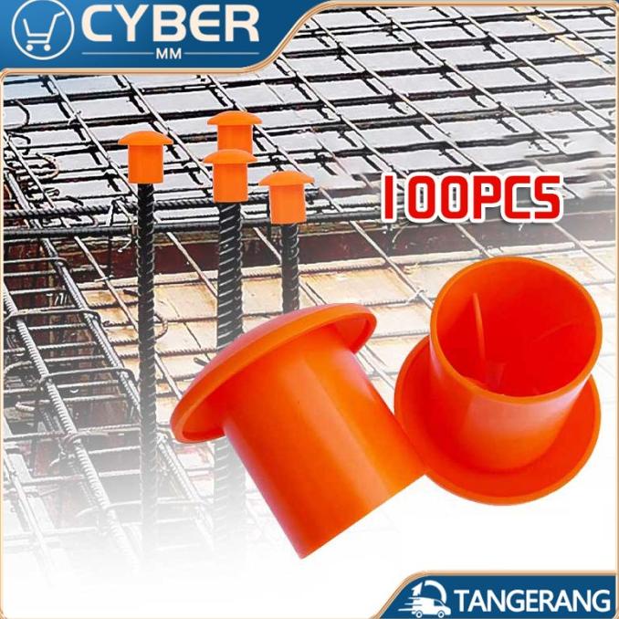 Jual 100 Pcs Mushroom Rebar Cap Plastic Safety Caps for Rebar 8 to 38mm ...