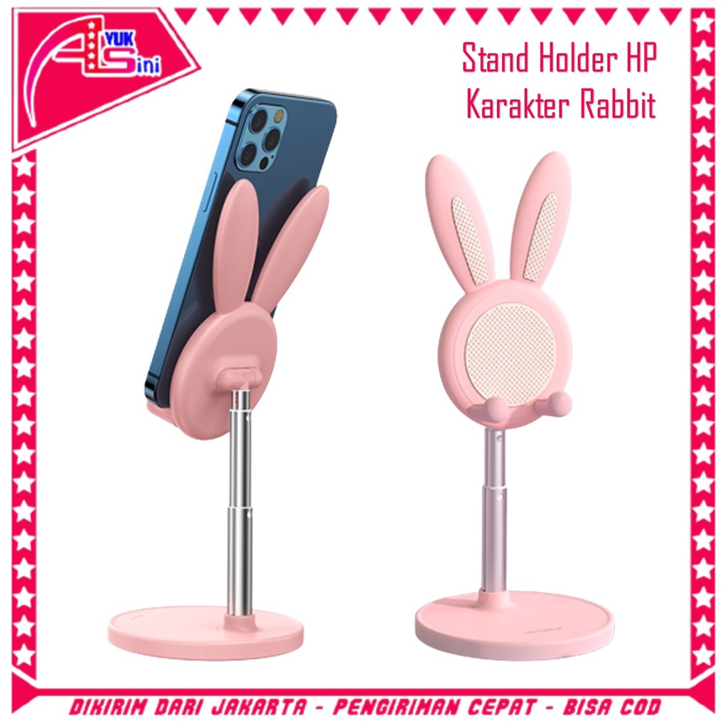 Jual AS Stand Holder HP Universal Karakter Rabbit Holder Folding ...