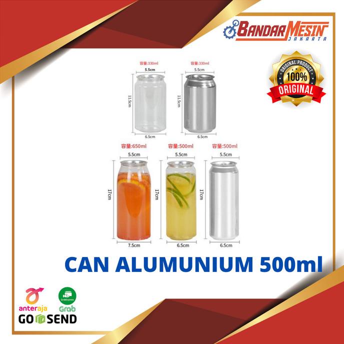 Jual Botol Pet Can/Kaleng Alumunium-Transaparan-Plastik 500ml 10 (pcs ...