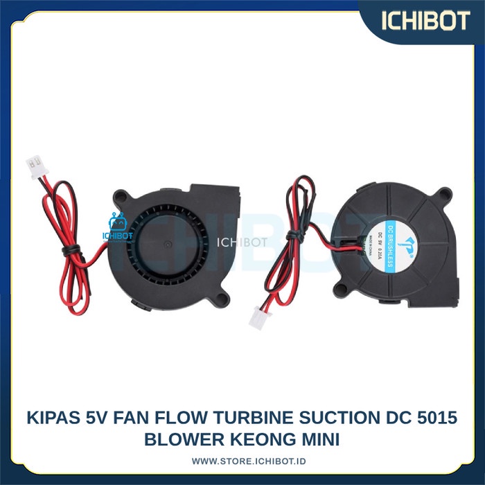 Jual Kipas 5V Fan Flow Turbine Suction DC 5015 Blower Keong Mini ...