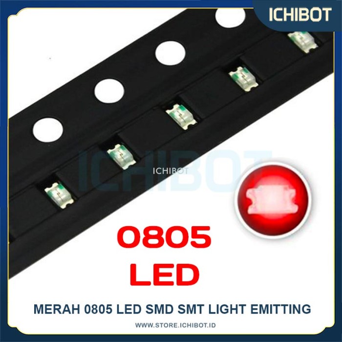 Jual Merah 0805 LED SMD SMT Light Emitting Diode Red | Shopee Indonesia