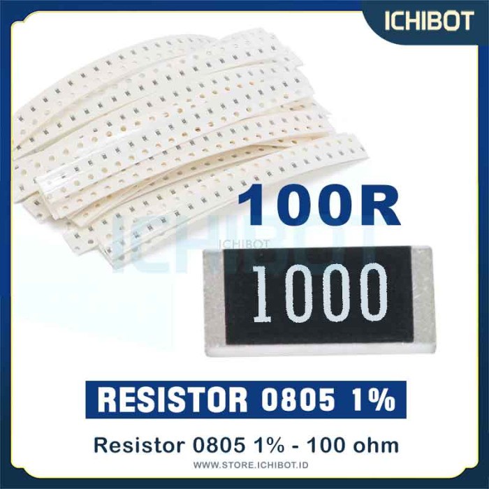 Jual Resistor 100R 100 Ohm 100Ohm 0805 Toleransi 1% SMD SMT (10Pcs ...