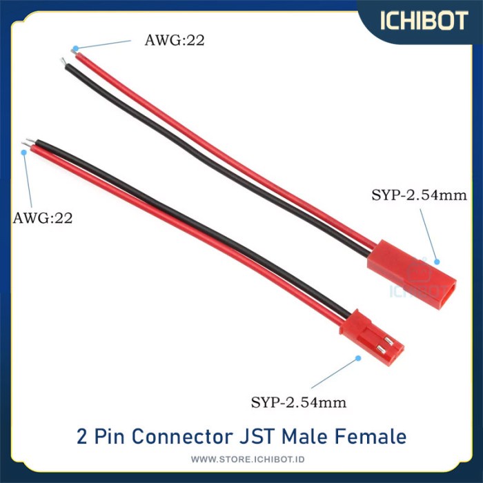 Jual Socket Baterai JST Male Female (1 Pasang) | Shopee Indonesia