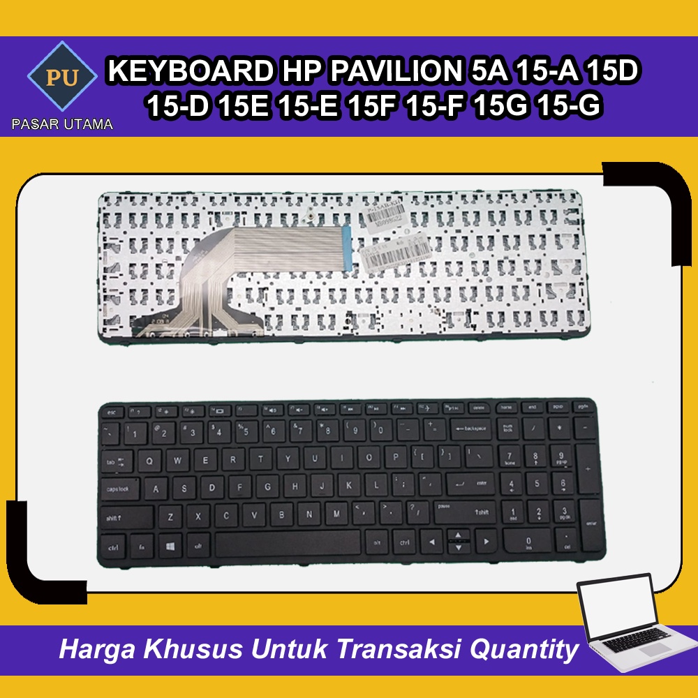 Jual Keyboard HP Pavilion 15a 15-a 15d 15-d 15e 15-e 15f 15-f 15-g 15g ...