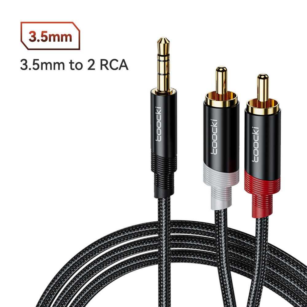 Jual Kabel Audio Jack 3.5mm to Dual RCA Splitter Stereo Surround ...