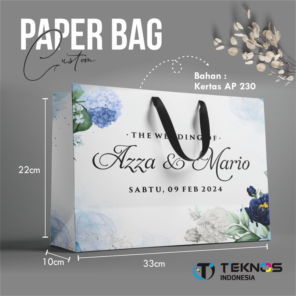 Jual PAPER BAG CUSTOM BAHAN ART PAPER - TAS PAPER BAG BRIDESMAID SIMPLE ...