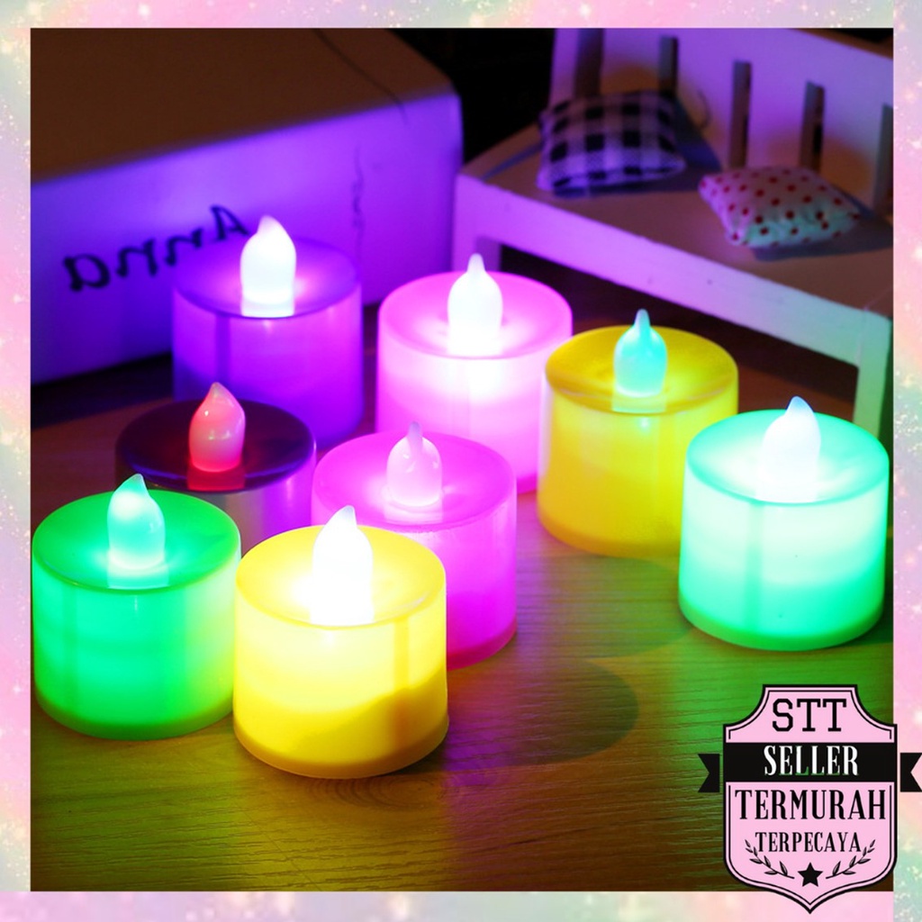 Jual STT Lilin Led Mini Candle Light Lamp Dekorasi Kamar Tidur Rumah ...