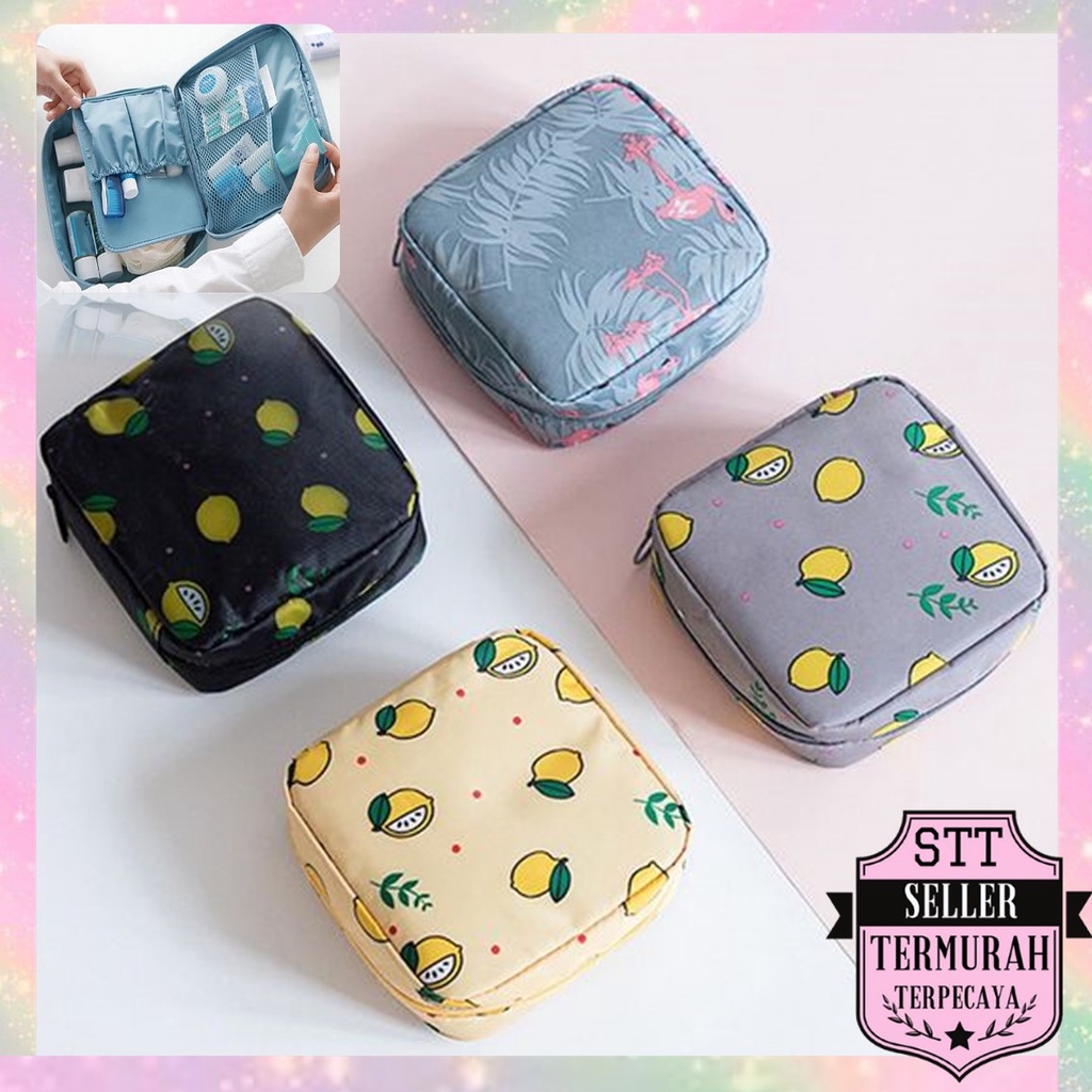 Jual STT Tas Kosmetik Multifungsi Kosmetik Pouch Make Up Monopoly Makeup Multi Pouch Travel ...
