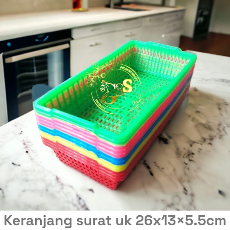 Jual Keranjang surat dokumen plastik persegi panjang serbaguna plastik ...