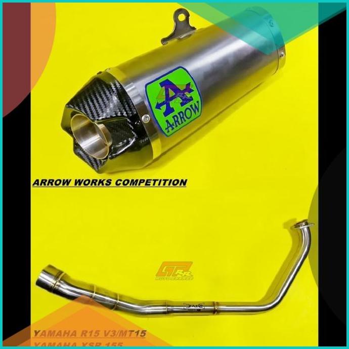 Jual Knalpot Arrow Works Competition Yamaha R15 V3 V4 R15M MT15 XSR 155 ...