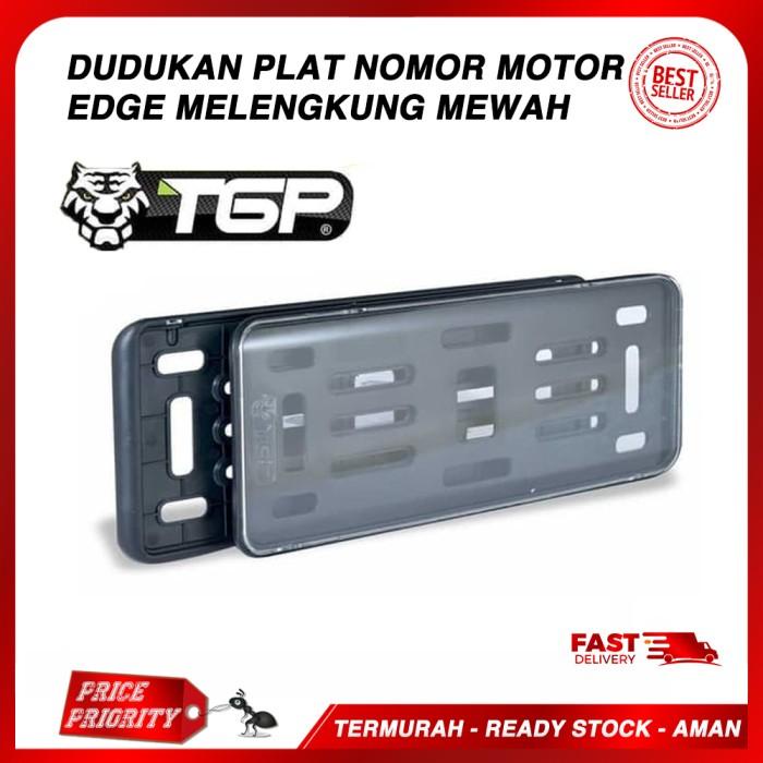 Jual DUDUKAN / COVER PLAT NOMOR MOTOR TGP EDGE COVER NEW MODEL AKRILIK ...