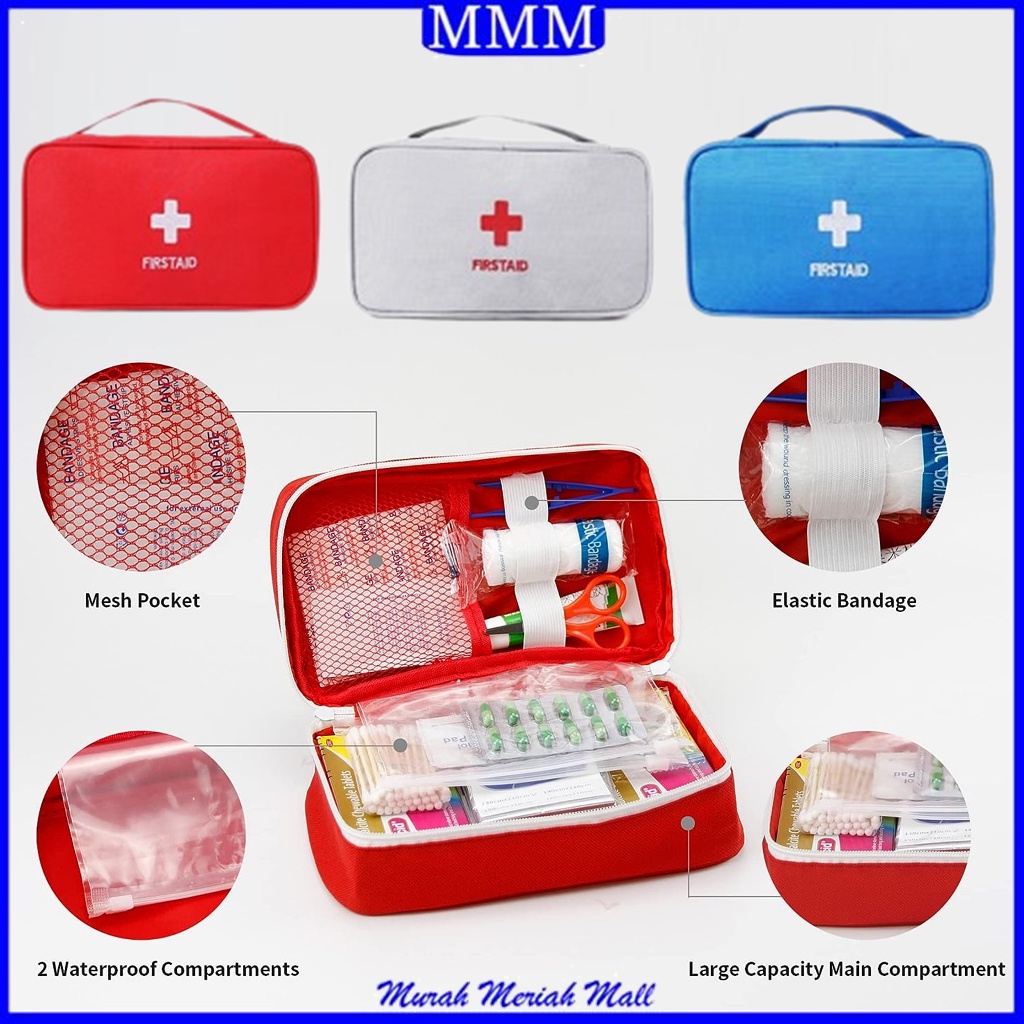 Jual MMM Tas P3K Mini Bentuk Persegi Tempat Kotak Jinjing Obat Bag ...