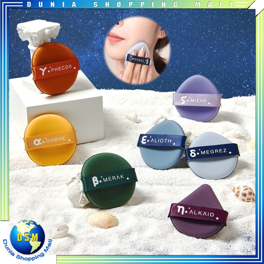Jual DSM Spons Bedak Tabur Bentuk Bulat Beauty Powder Puff Foundation ...