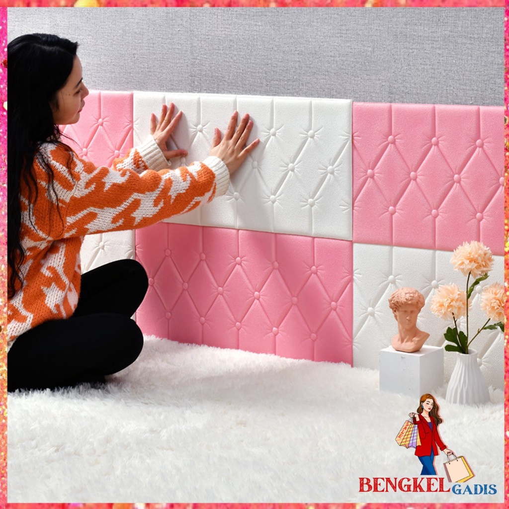 Jual BG Wallpaper Dinding 3D Foam Ukuran 60CM x 30CM Wall Border ...