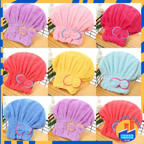 Jual HPT HANDUK RAMBUT PITA TOWEL DRY HAIR DEWASA KEPALA TOPI MANDI ...