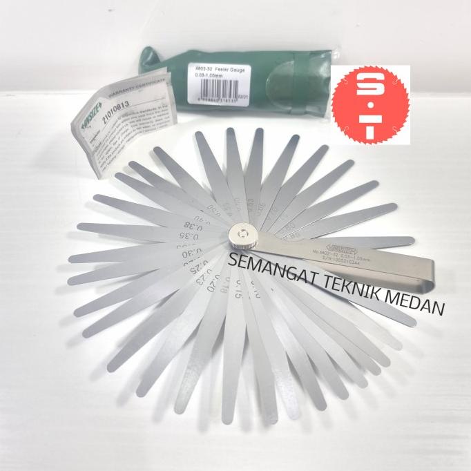 Jual 4602-32 FEELER FULLER GAUGE KUNCI STEL KLEP 32 BLADES 0,03-1mm ...