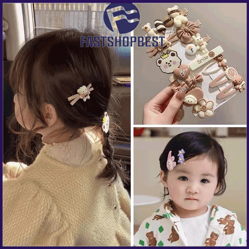 Jual 14pcs Jepit Rambut Anak Fashion Korea Set Jepit Rambut Kartun ...