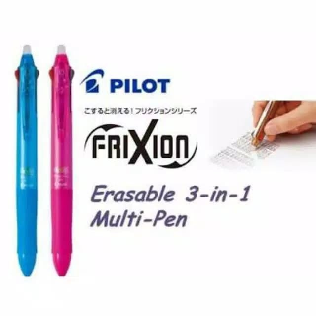 Jual PULPEN FRIXION 3 IN 1 / PILOT PEN 3 IN 1 ERASABLE PEN 100% ...