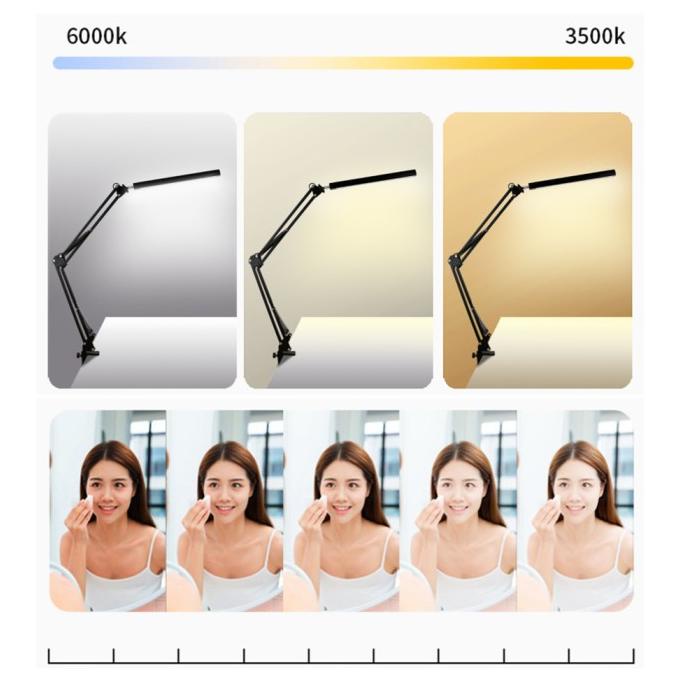 Jual Lampu Meja Belajar Baca Kantor Jepit Lampu Meja LED dengan ...