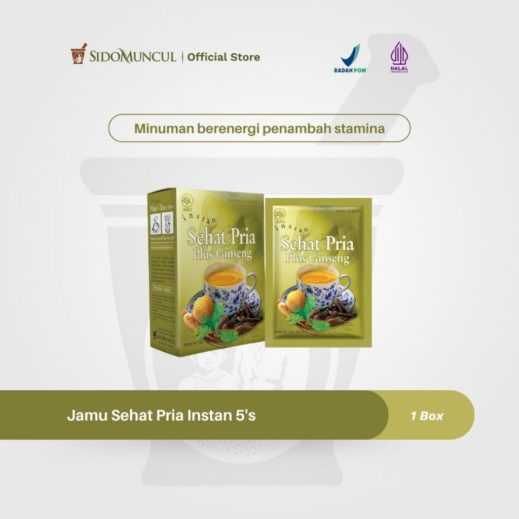 Jual Jamu Sehat Pria Instan 5's - Menjaga Daya Tahan Tubuh | Shopee ...