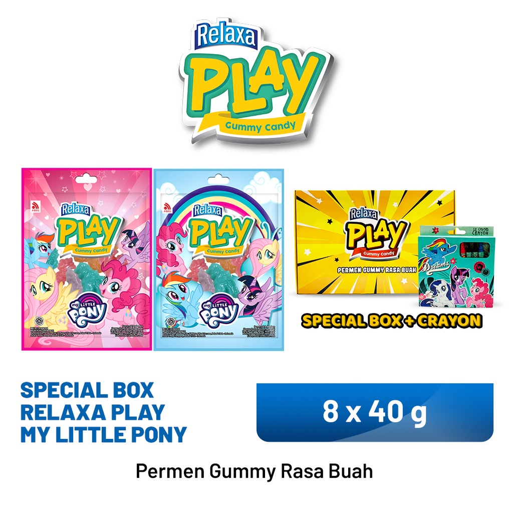 Jual Special Box Relaxa Play My Little Pony - Buy 8 get Free Crayon ...