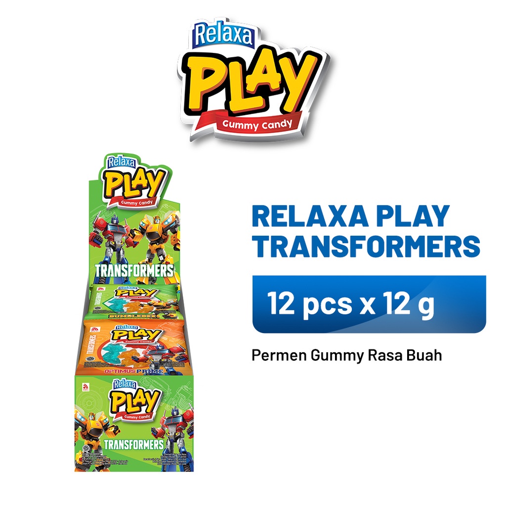 Jual Relaxa Play Transformers Box 12 x 12 GR | Shopee Indonesia