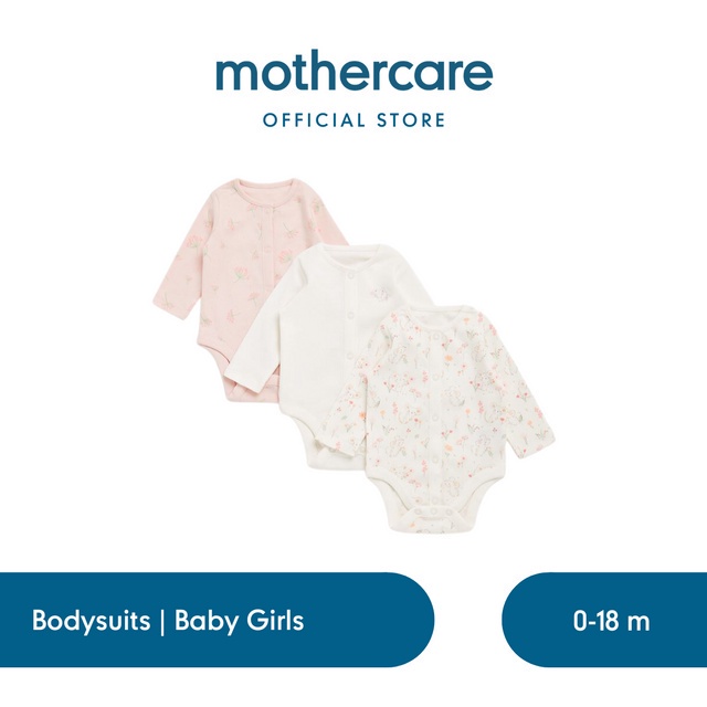Jual Mothercare Mouse Popper Baby Bodysuits - 3 Pack - Set Terusan Bayi ...