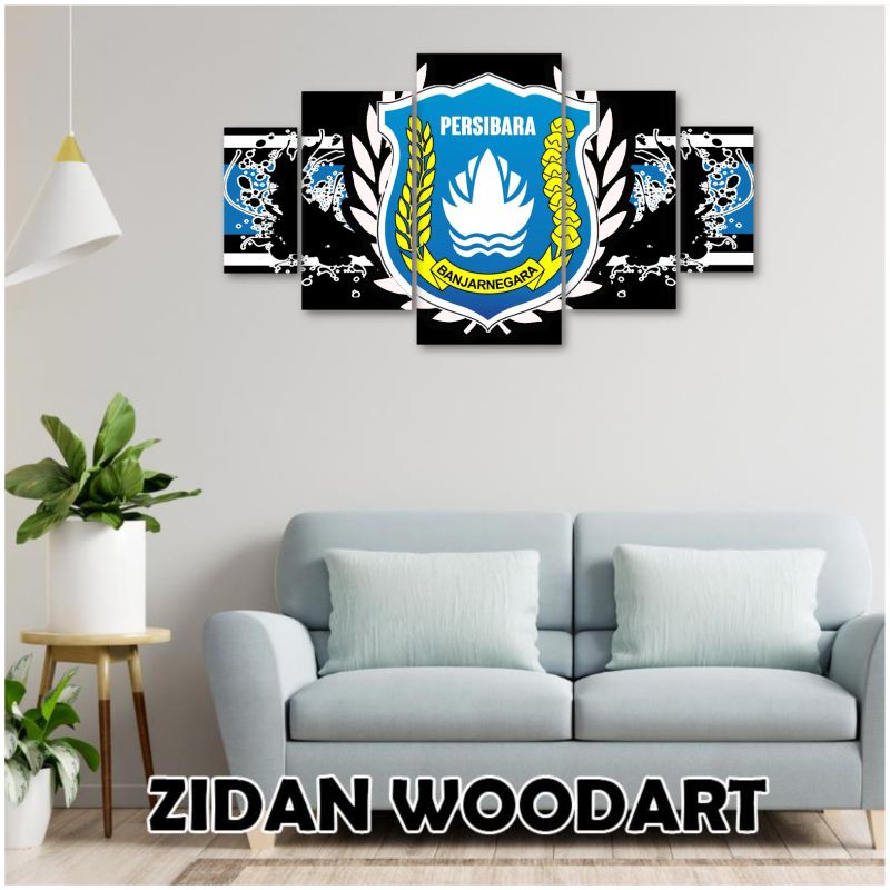 Jual Hiasan dinding walldecor poster kayu custom logo club bola ...