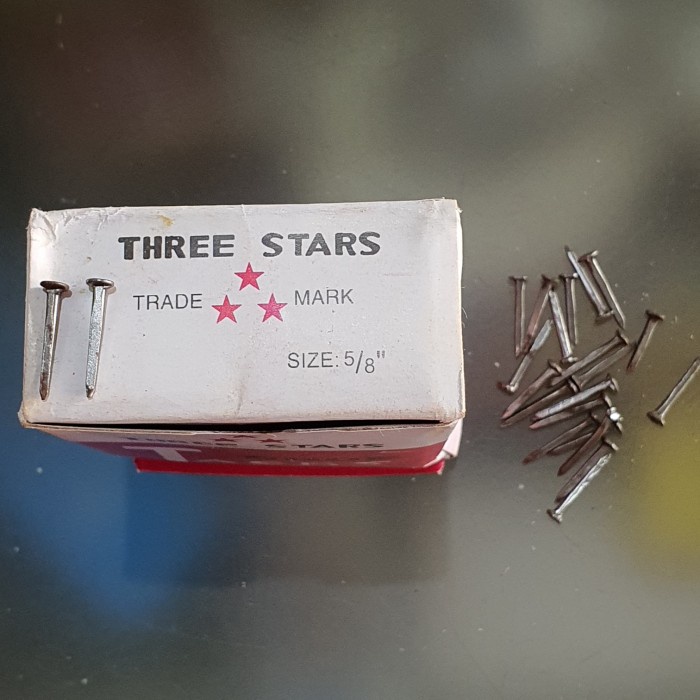 Jual Paku Terpal 5/8" Sofa Paku Sepatu 5/8 Inch Three Stars Shoe Tacks ...