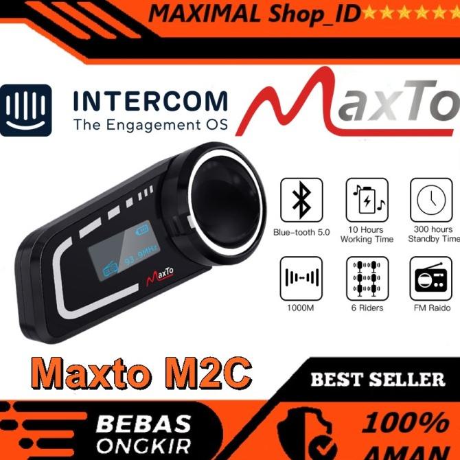 Jual Maxto M2 M2C 6 Riders Group PartyCall Intercom Bluetooth Helm ...
