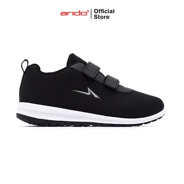 Jual Ando Official Sepatu Sneakers Nitta Duo Reflective V Remaja - Hitam/Putih | Shopee Indonesia